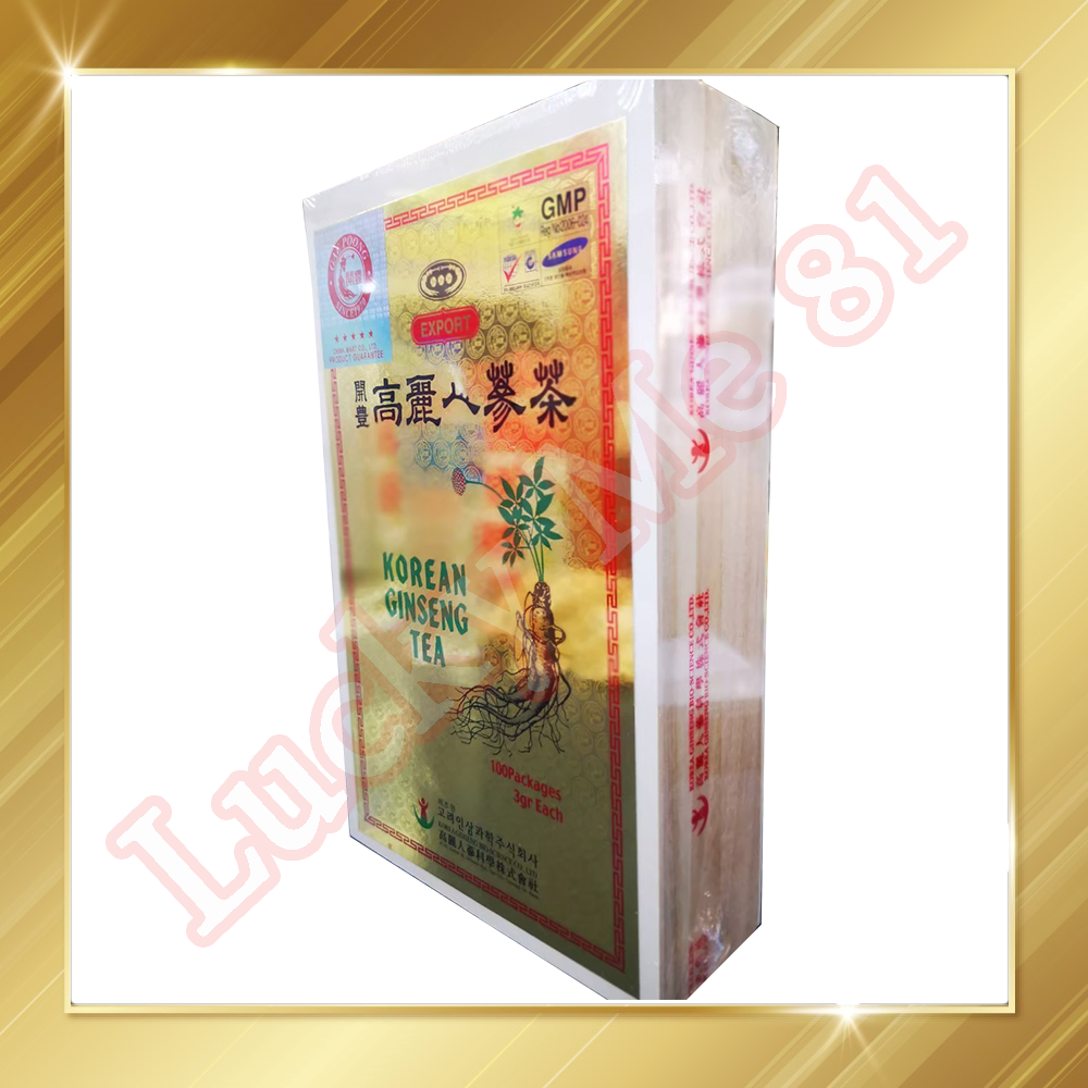 เครื่องดื่มโสมเกปุง กล่องไม้ 100ซอง ของแท้100% Gae Poong Korean Ginseng ...