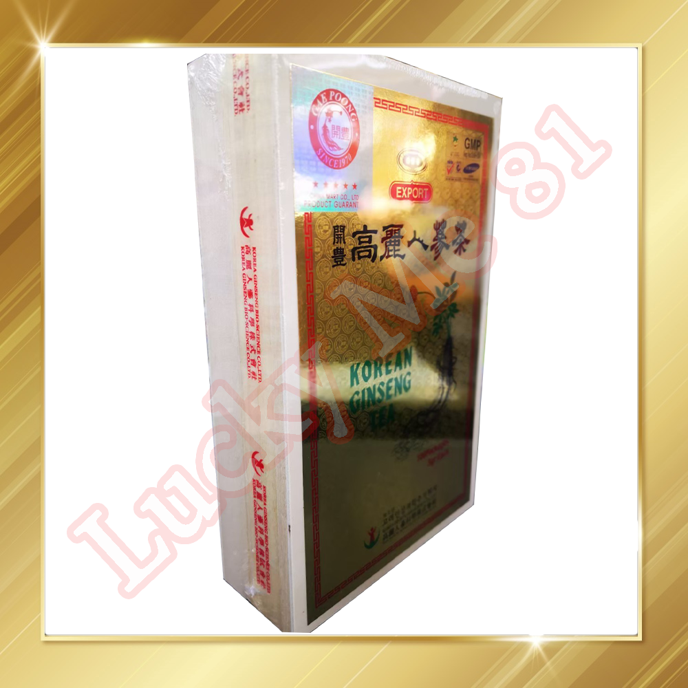 เครื่องดื่มโสมเกปุง กล่องไม้ 100ซอง ของแท้100% Gae Poong Korean Ginseng ...